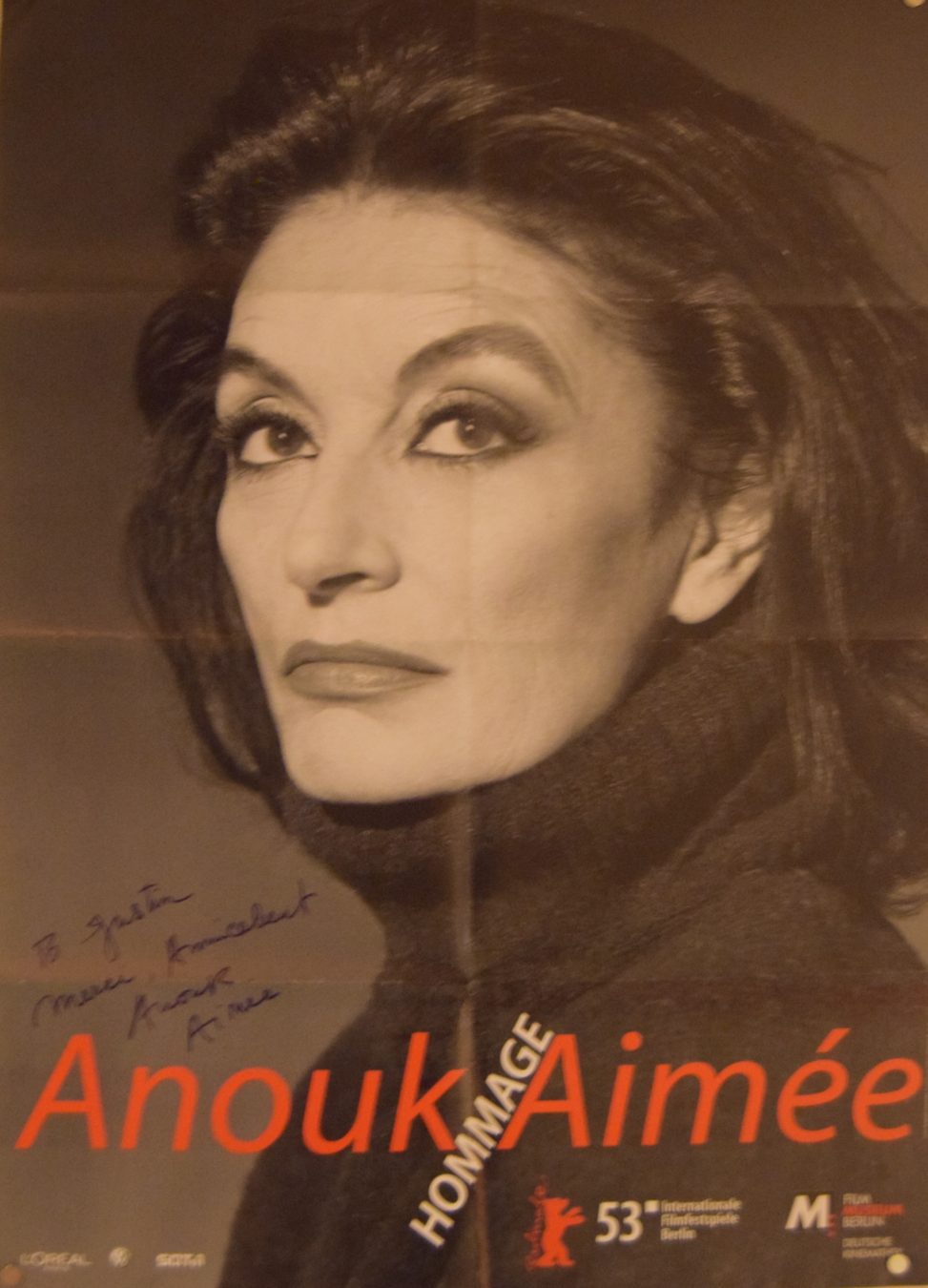 Anouk Aimée Hommage German – Signed Autographed Movie Posters