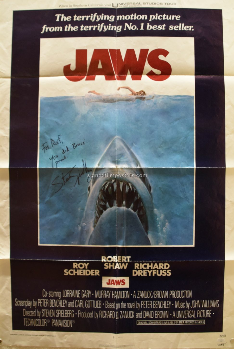JAWS – Signed Autographed Movie Posters